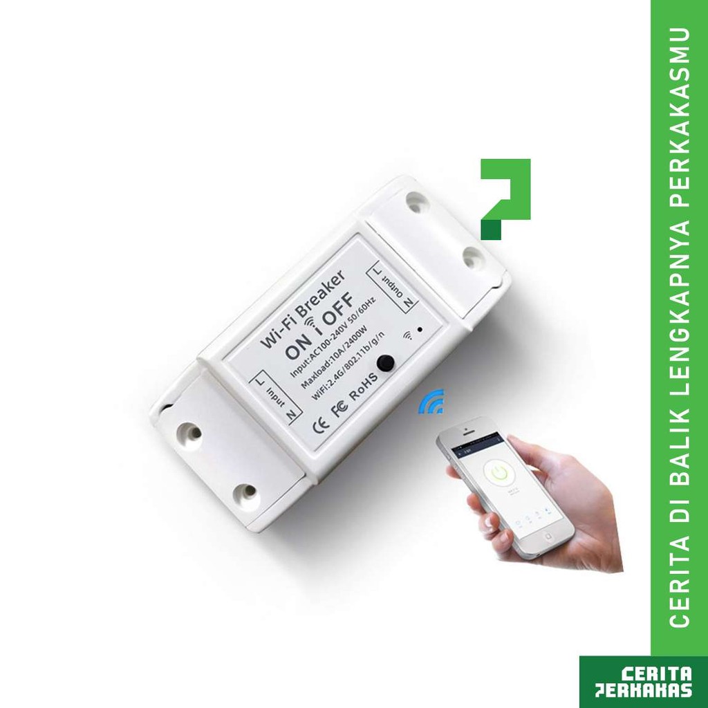 Jual Switch Smart WiFi CP / Saklar Pintar Wireless / Breaker ON OFF ...