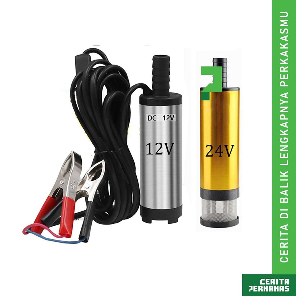 Jual Minyak Pompa Celup Air Mini DC 12V 24V 38mm CP / Oli Diesel Solar ...