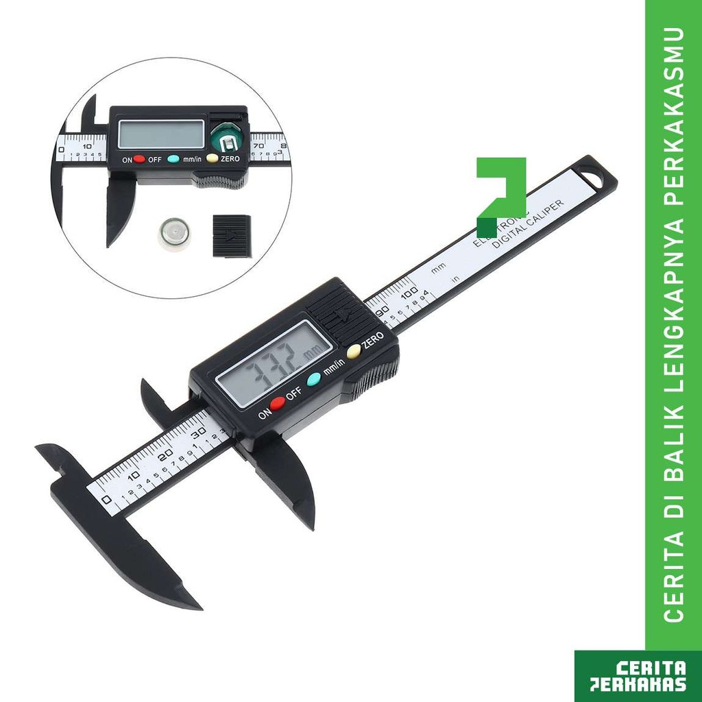 Jual Caliper Digital Meter 0-100mm AG94 CP / Vernier Jangka Sorong Sigmat LCD Calliver / Sketmat ...