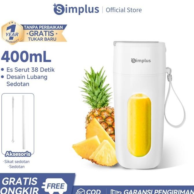 Jual Simplus Blender Mini Portable 400Ml Juicer Pengisian Usb | Shopee Indonesia