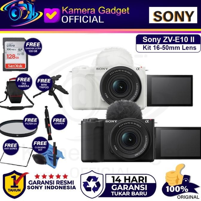 Jual Sony Zv-E10 Ii Kit 16-50Mm Mirrorless Camera Sony Zve10 Zve 10 Mark 2 Kit 16-50 Mm Original ...