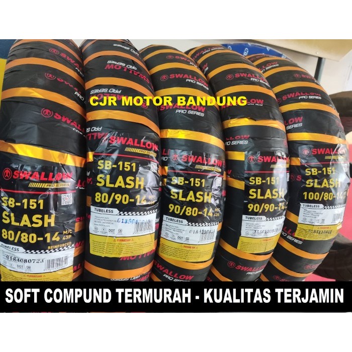 Jual BAN SOFT COMPOUND RING 14 SWALLOW SLASH BAN MOTOR STANDAR MATIC ...