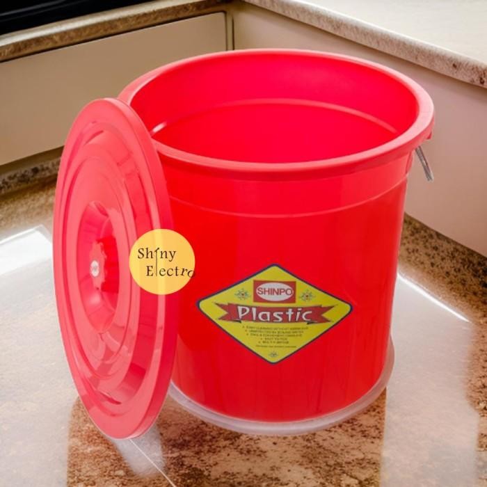 Jual EMBER TUTUP KECIL SEDANG BESAR JUMBO PLASTIK KAMAR MANDI - UKURAN 30 LITER / 40 LTR / 50 L ...