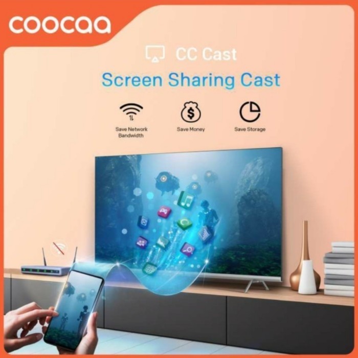 Jual Led Coocaa 40 Inch 40S3U Smart Led Tv Digital Bezel Less Smart Tv ...