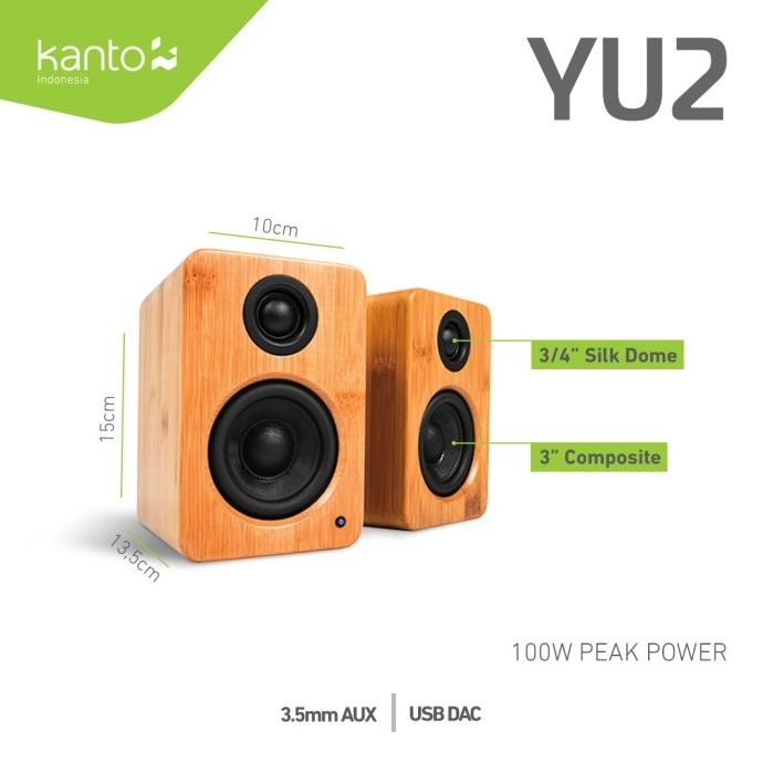 Jual Kanto Yu2 Yu 2 - Powered Bookshelf Speaker | Shopee Indonesia