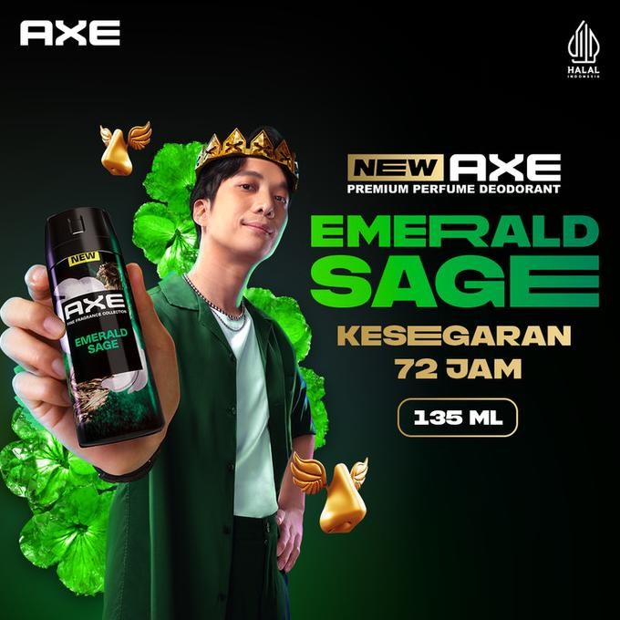 Jual Aromatic| Axe Spray Emerald Sage 135ml | Shopee Indonesia