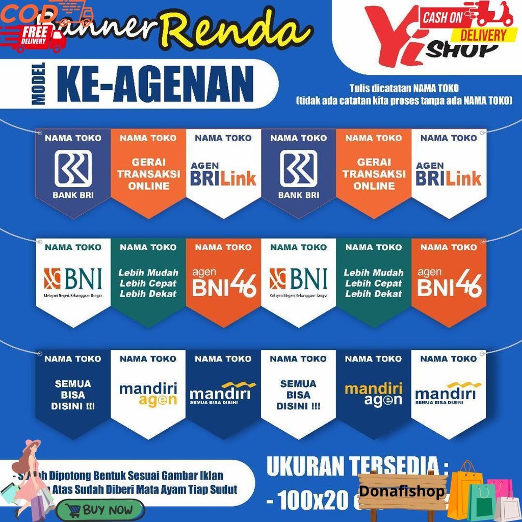 Jual Spanduk Banner Renda Konter Top Up Game Ewallet Tagihan Bank ...