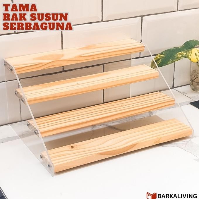 Jual Tama Rak Kayu Display Parfum Action Figure Bumbu Dapur Make Up ...