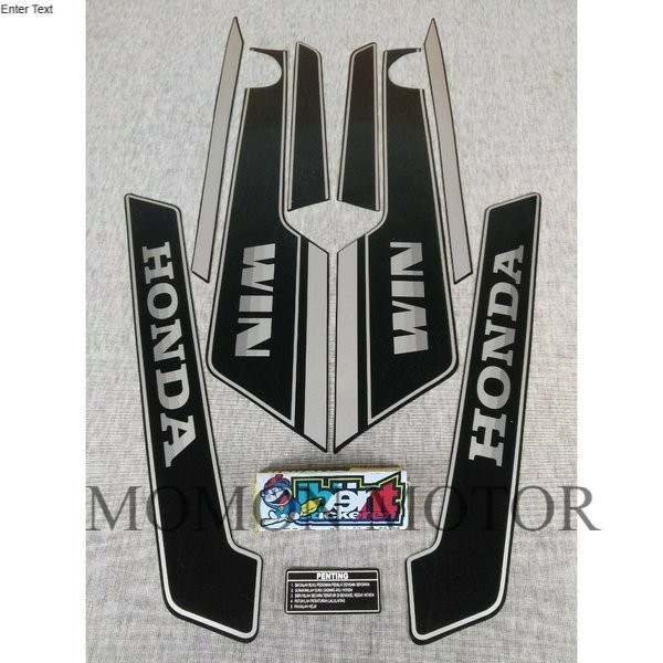 Jual Sticker Stiker Striping Lis Standar Ori Honda Win100 Win 100 Hitam ...