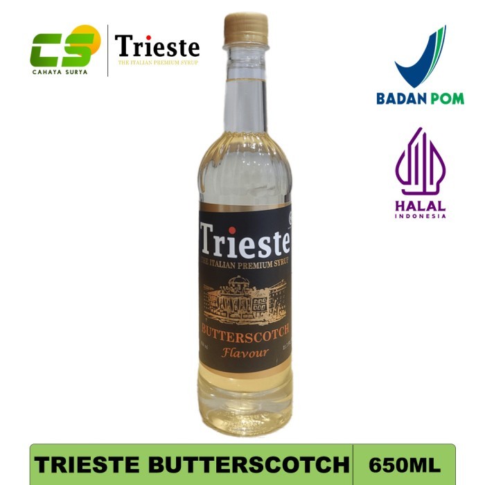 Jual Trieste Syrup Butterscotch - Sirup Rasa Butterscotch - 650 ml ...
