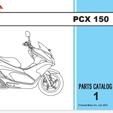 Jual Buku Part Katalog Catalog Copian Honda Pcx 150 2012 Barang Langka ...