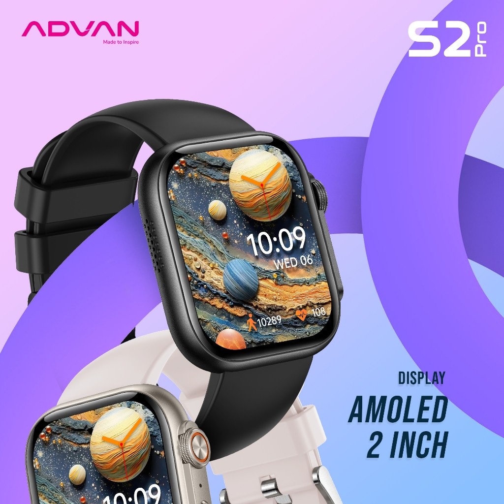 Jual NEW PRODUCT ADVAN Smartwatch S2 Pro AMOLED 1.95" Clear Display Ai ...
