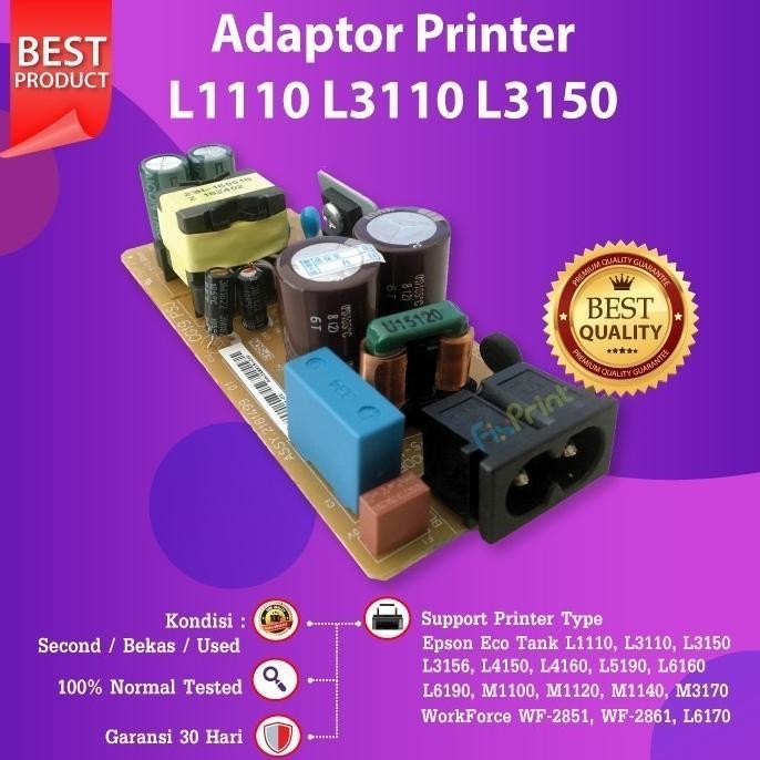 Jual Original Adaptor Epson L3110 L3210 Power Supply Printer L3150 ...