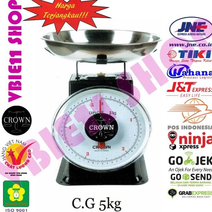 Jual HARGA DISC - Timbangan Jarum/Analog/Duduk/Laundry/Kue/Buah/Sayur Crown C.G 5kg | Shopee ...