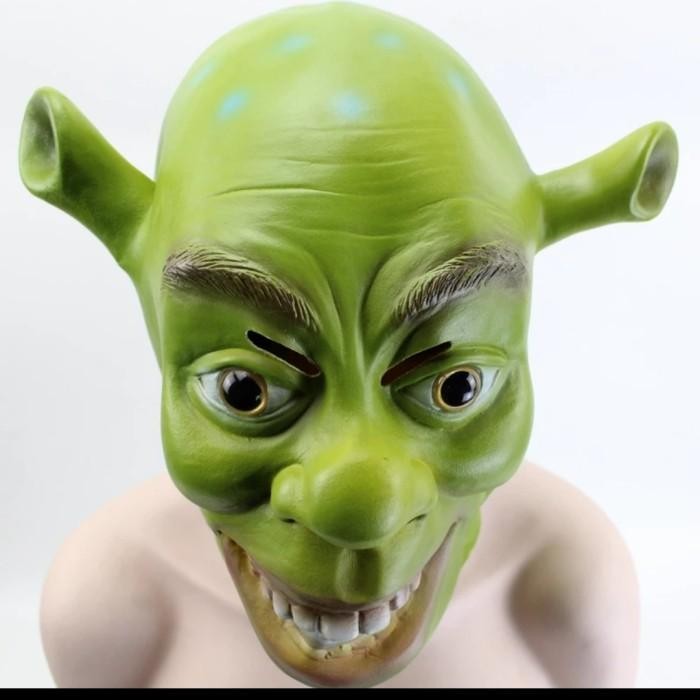Jual Topeng Shrek Monster Ogre Halloween Prank Fullhead Cosplay Latex ...