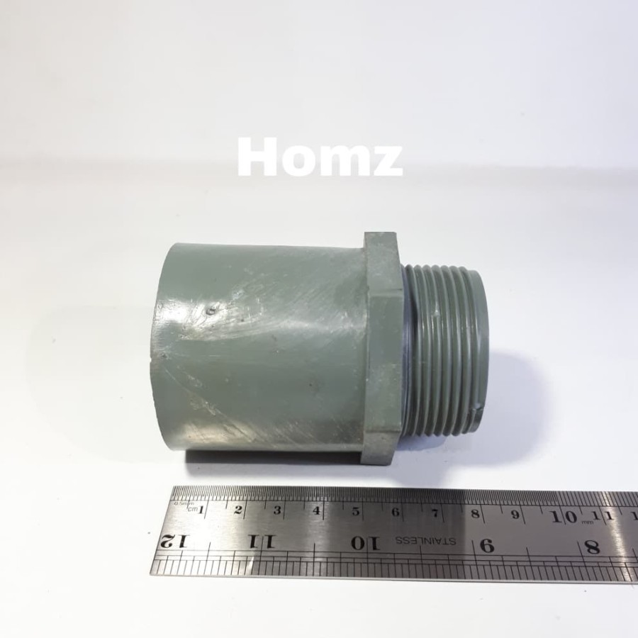 Jual SDL 1 1/2" inch Aw SR/Sok Drat Luar 1,5 inPvc/Sock Ulir Sambungan ...