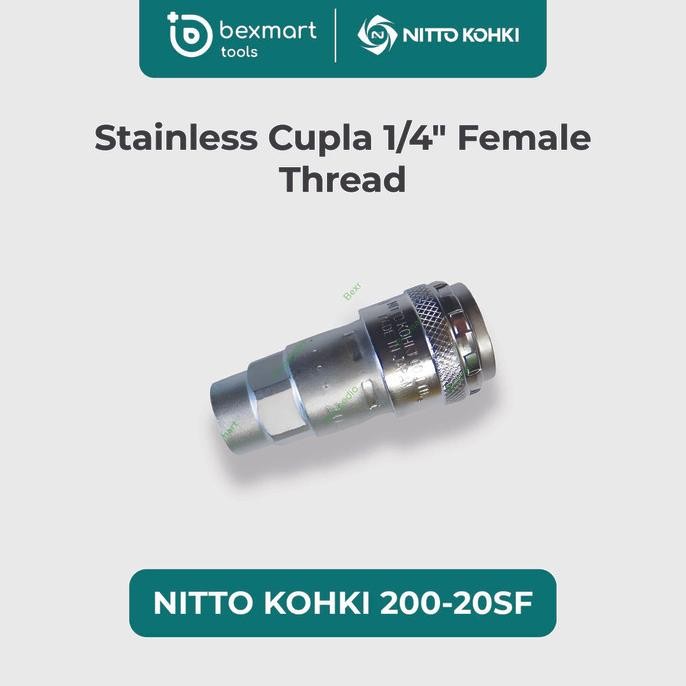 Jual Update Nitto Kohki 200-20SF Steel Cupla 1/4" Female Thread bex90 ...