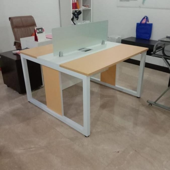 Jual Meja workstation partisi staf 2 orang seater kerja kantor karyawan ...