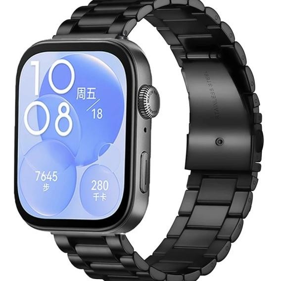 Jual Tali Strap Rantai Stainless Steel Smartwatch Watch Fit 3 ...