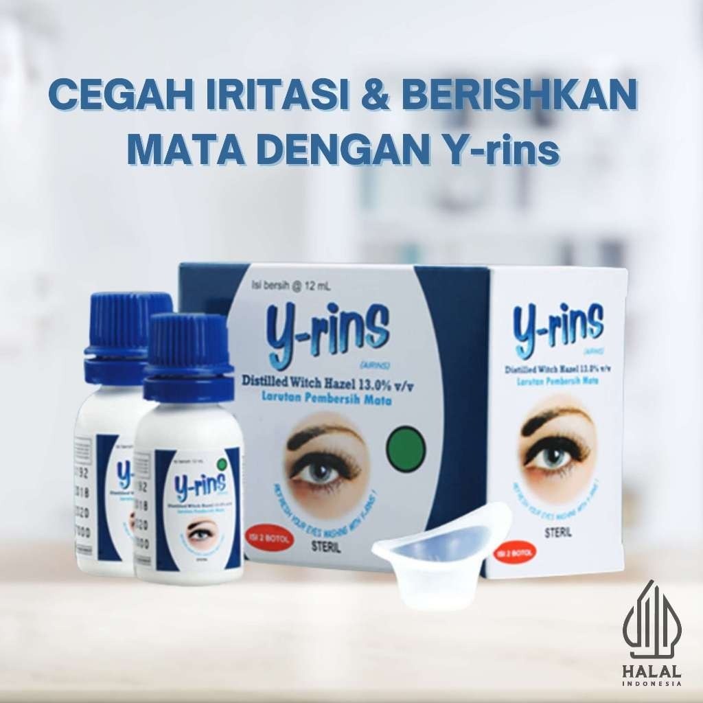 Jual PRODUK ORIGINAL! Y-RINS LARUTAN PEMBERSIH MATA STERIL 1 BOX 10 ...