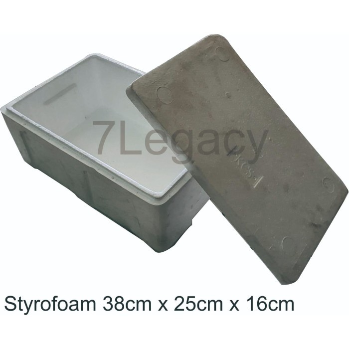 Jual monggo] Styrofoam box / gabus box 38 x 25 x 16cm !! kusus Gojek ...