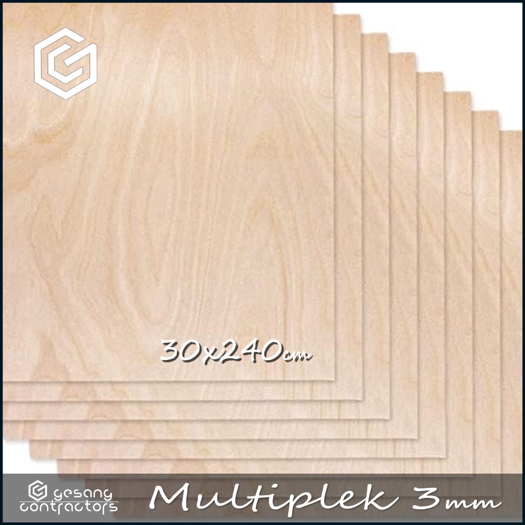 Jual Triplek 3mm 30x240 cm ISI 6 LEMBAR ( Multiplek 3mm | 3 mm ...