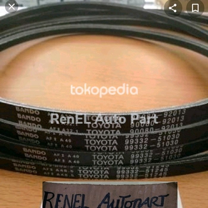 Jual Fanbelt Fan belt tali kipas Set Kijang Diesel 2L ORIGINAL | Shopee Indonesia