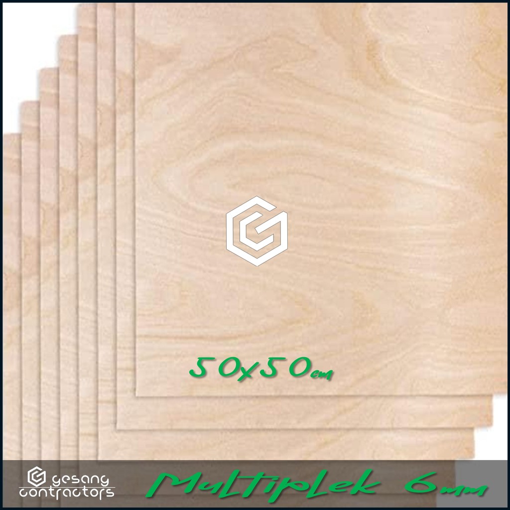 Jual Multiplek Triplek 6mm Ukuran 50x50 cm ( 6 mm | 50x50cm | 50 x 50 ...