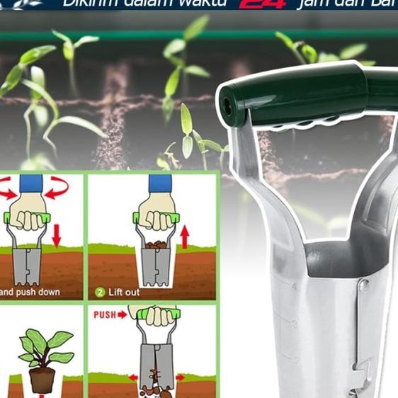 Jual Alat Pelubang Tanah / Alat Anam Tabung Bibit Tanam / Bulb Planter ...