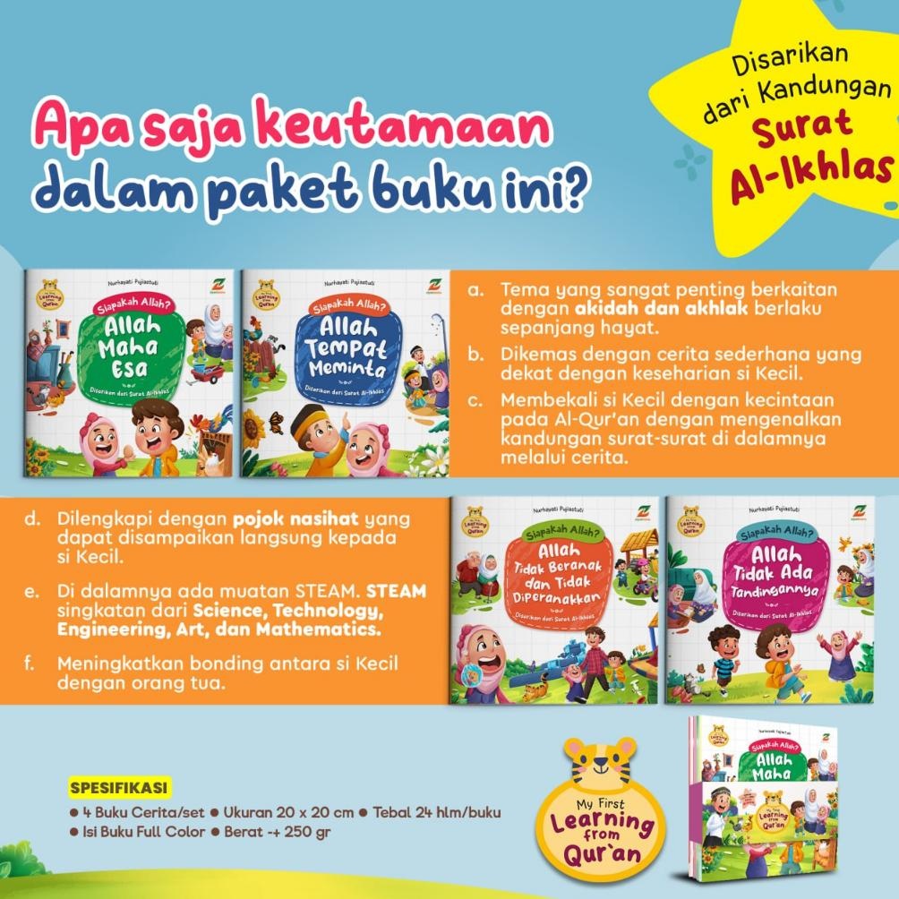 Jual PK32 Ziyadbooks - Buku Cerita Anak Islami (Mengenal Allah) - My First Learning from Quran ...