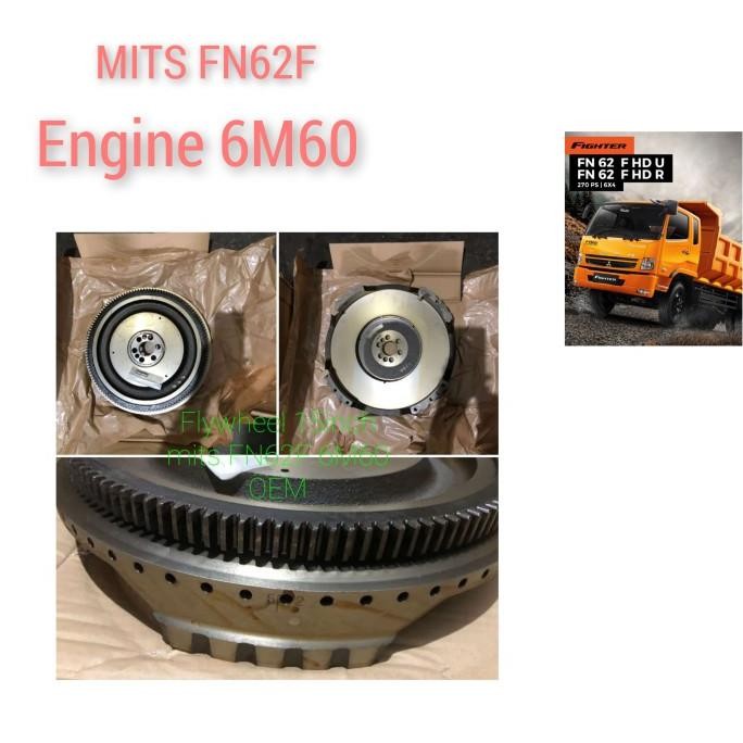 Jual FLY WHEEL FUSO FIGHTER - FUSO FN62F Flywheel 6M60 ME300837 ...