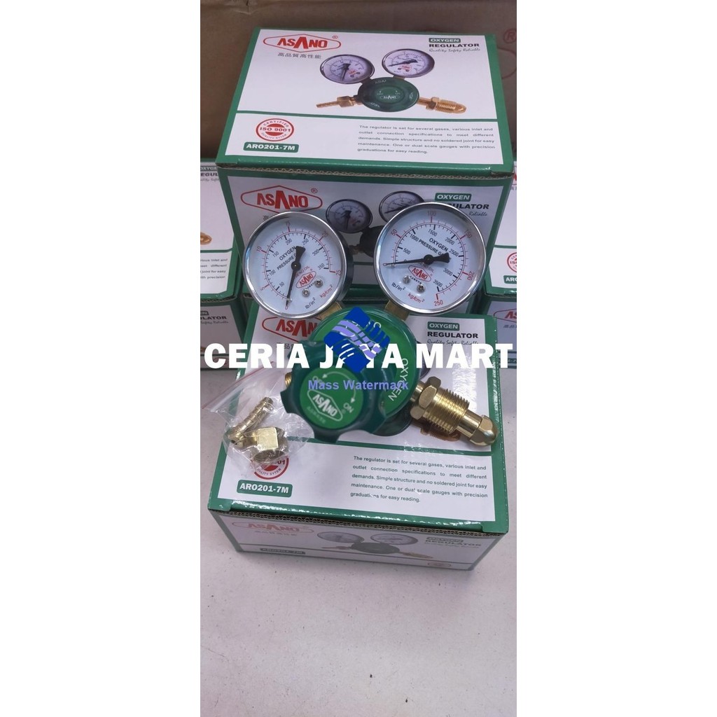 Jual Regulator Las Tabung Oksigen ASANO Oxygen Welding Regulator Oxygen | Shopee Indonesia