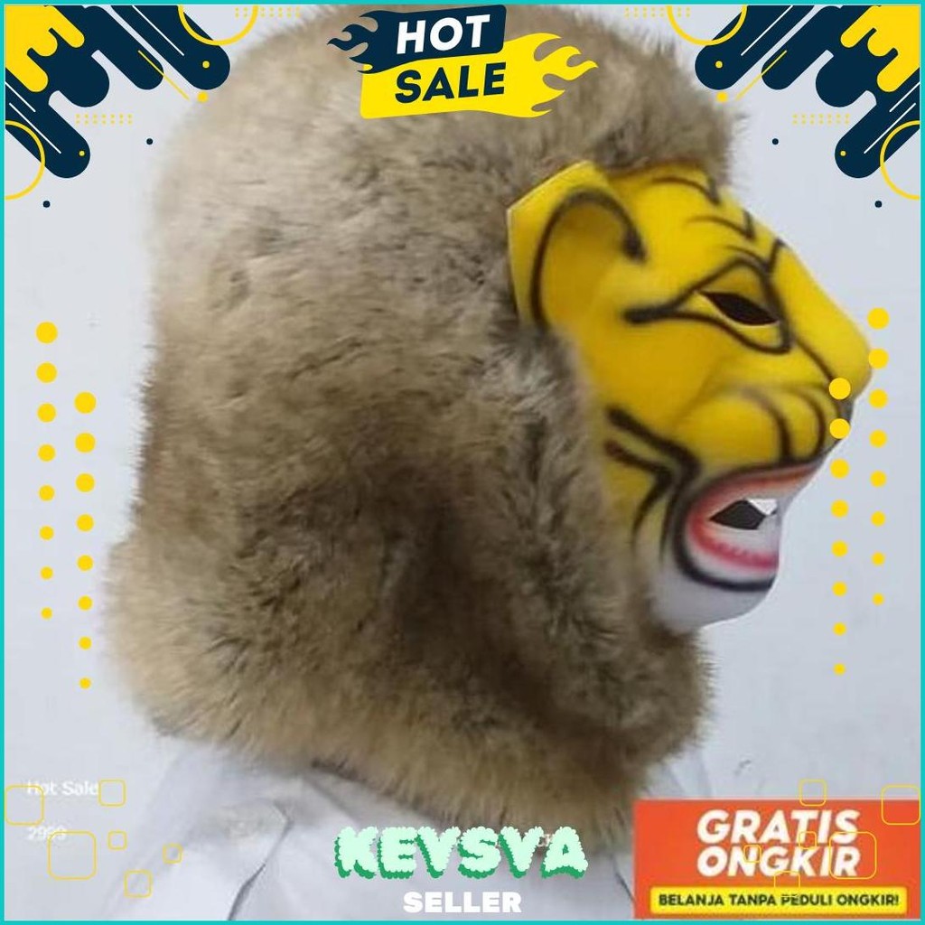 Jual Topeng Singa Anak Dewasa /Topeng Harimau Macan (Murmer) | Shopee Indonesia