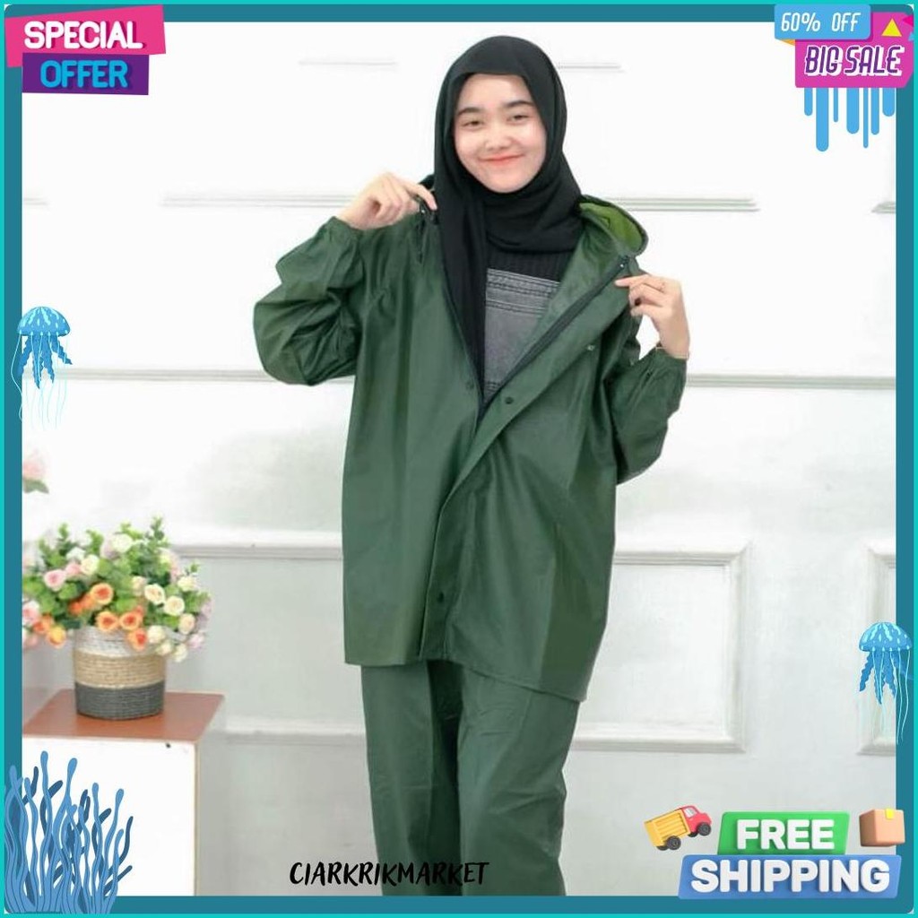 Jual Jas Hujan Raincoat Pria Wanita Terbaik By Stovia Tebal Anti Rembes (Cod) | Shopee Indonesia