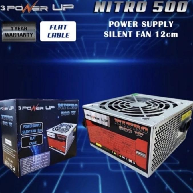 Jual Power Up 500W, Psu 500Watt, Power Supply Komputer 500W Standard ...