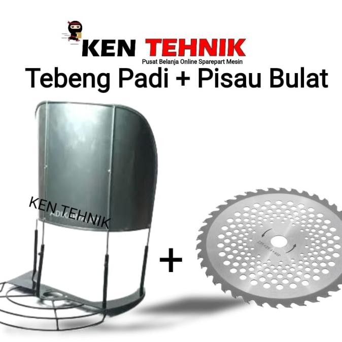 Jual Tebeng Panen Padi + Pisau Bulat Potong Padi Mesin Rumput ...