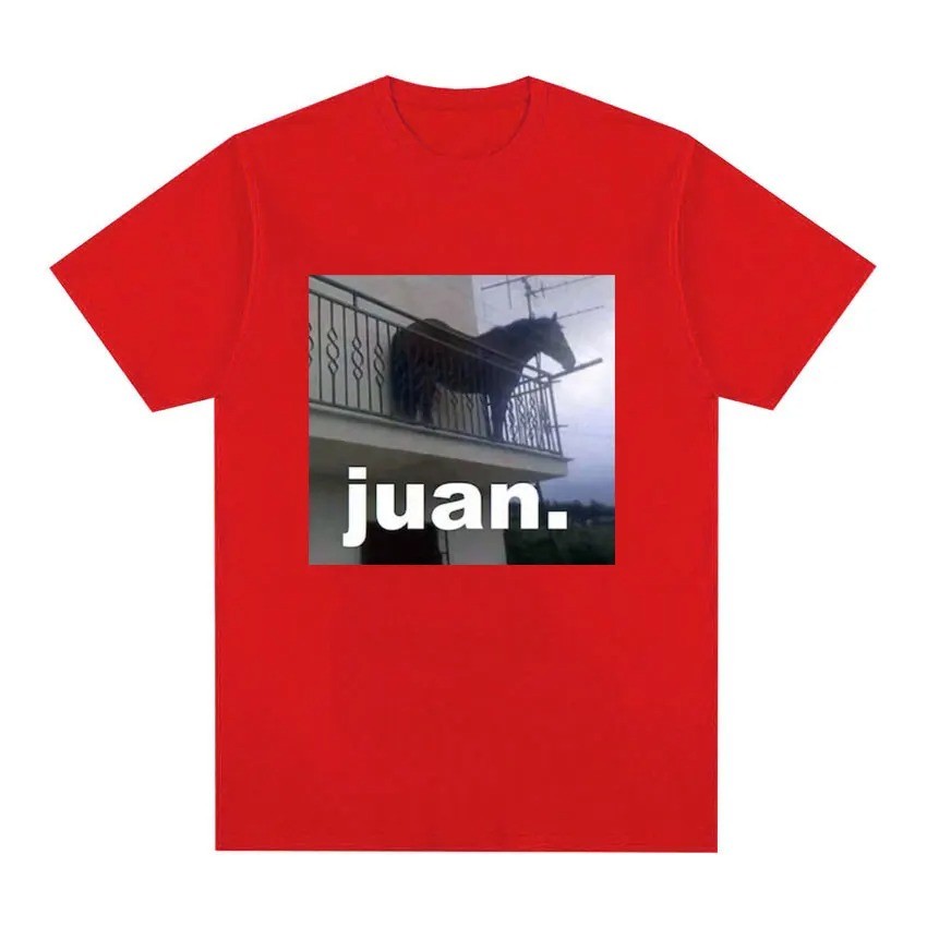Jual Juan Meme Kuda Di Balkon T Grafis Kaus Lucu Ukuran Besar Kaus Pria ...
