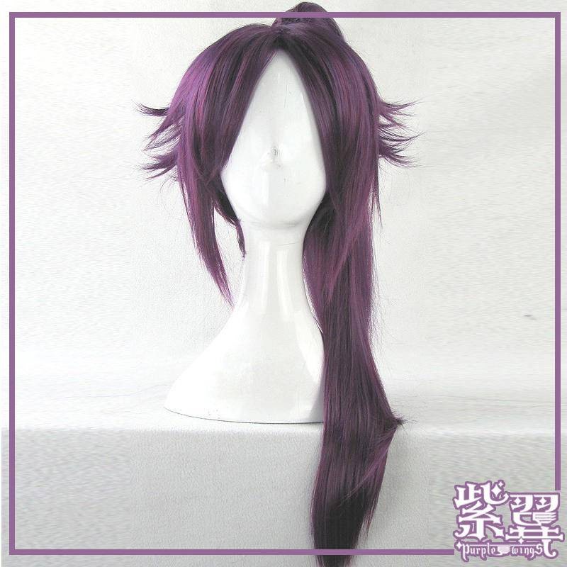 Jual Wig Cosplay Shihouin Yoruichi Tubuh + Klip Harimau Ungu Sutra Suhu ...