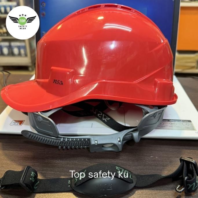 Jual Helm safety NSA Vented Mirip Delta Plus Warna Merah | Shopee Indonesia