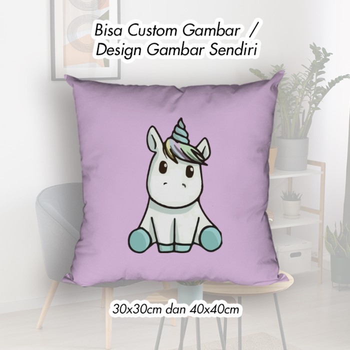 Jual Bantal Dekorasi / Bantal Custom / Bantal Sofa - Unicorn 001 ...