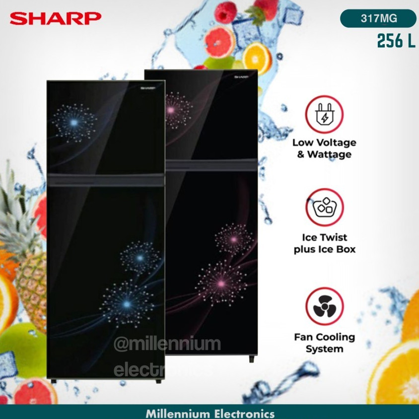 Jual KULKAS SHARP SJ 317 MG LEMARI ES 2 PINTU SJ317MG SJ 317MG | Shopee ...