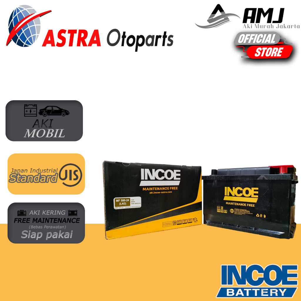 Jual Incoe MF Astra Aki Mobil Toyota Innova Reborn Diesel 58024 - 80Ah Aki Kering | Shopee Indonesia