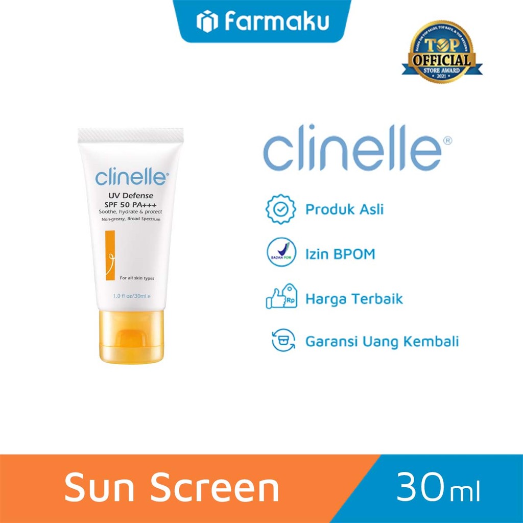 Jual Clinelle UV Defense SPF50 PA+++ | Sunscreen untuk Semua Jenis ...