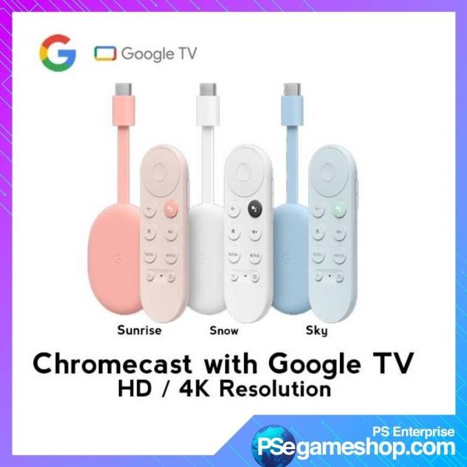 Jual Google Chromecast / Chrome Cast 4 with Google TV (HD) | Shopee ...