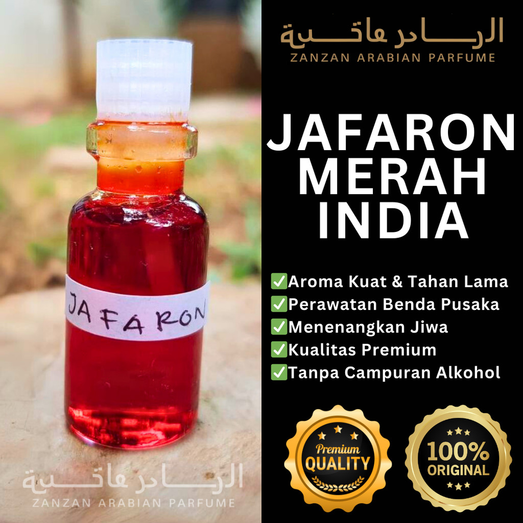 Jual Minyak Wangi Jafaron Merah India 3ml | Parfum Kental Aroma Khas ...