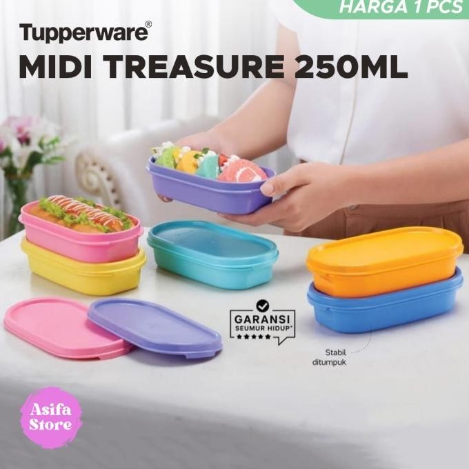 Jual Tupperware Midi Treasure 250ml - Kotak Bekal, Lunch Box, Tempat ...