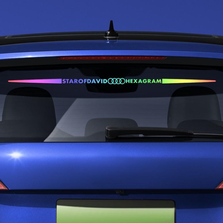 Jual Ty-65 [Meta] Stiker Mobil 3D Hologram Sticker Laser Stiker Mobil ...