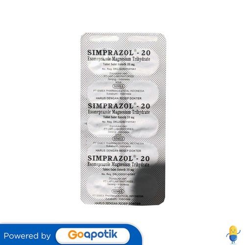 Jual SIMPRAZOL 20 STRIP 10 TABLET | Shopee Indonesia