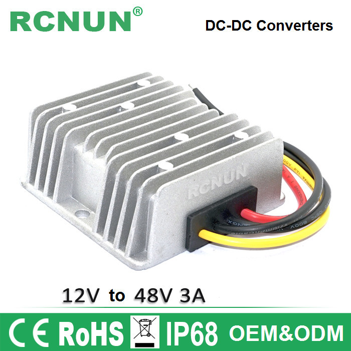 Jual Spesial Waterproof Dc Boost Converter 12V To 48V 3A 144W Step Up ...