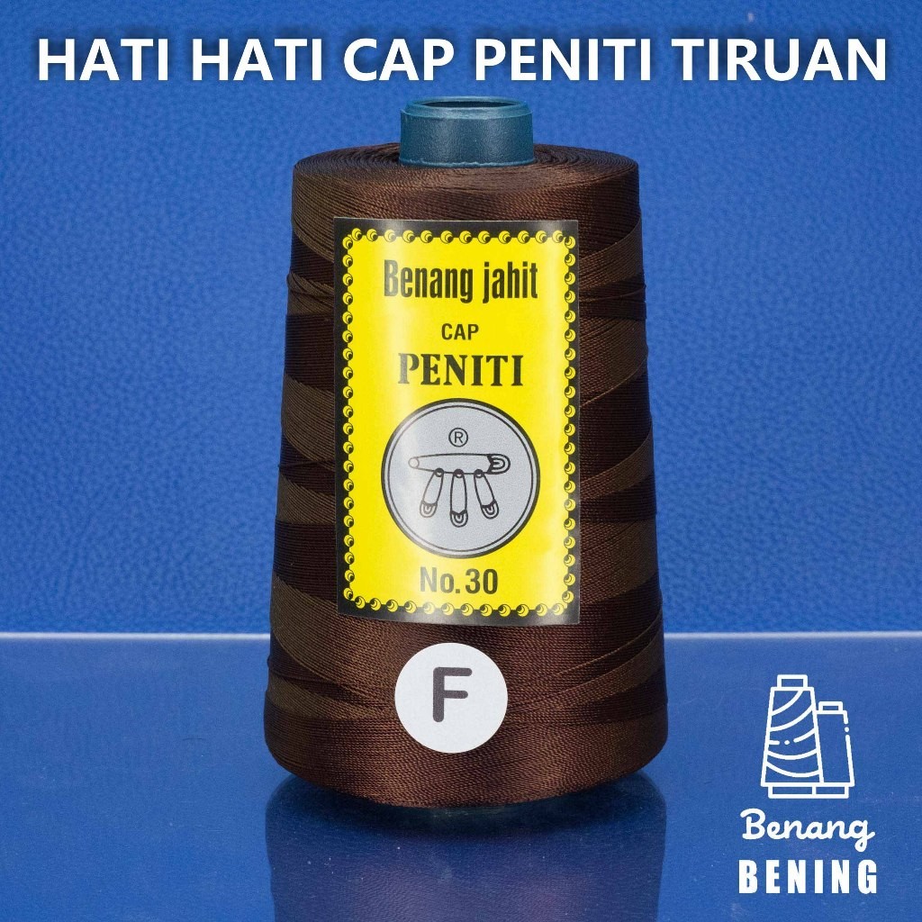Jual BENANG NYLON NO.30 / D30 CONES CAP PENITI - WARNA F (COKLAT ...